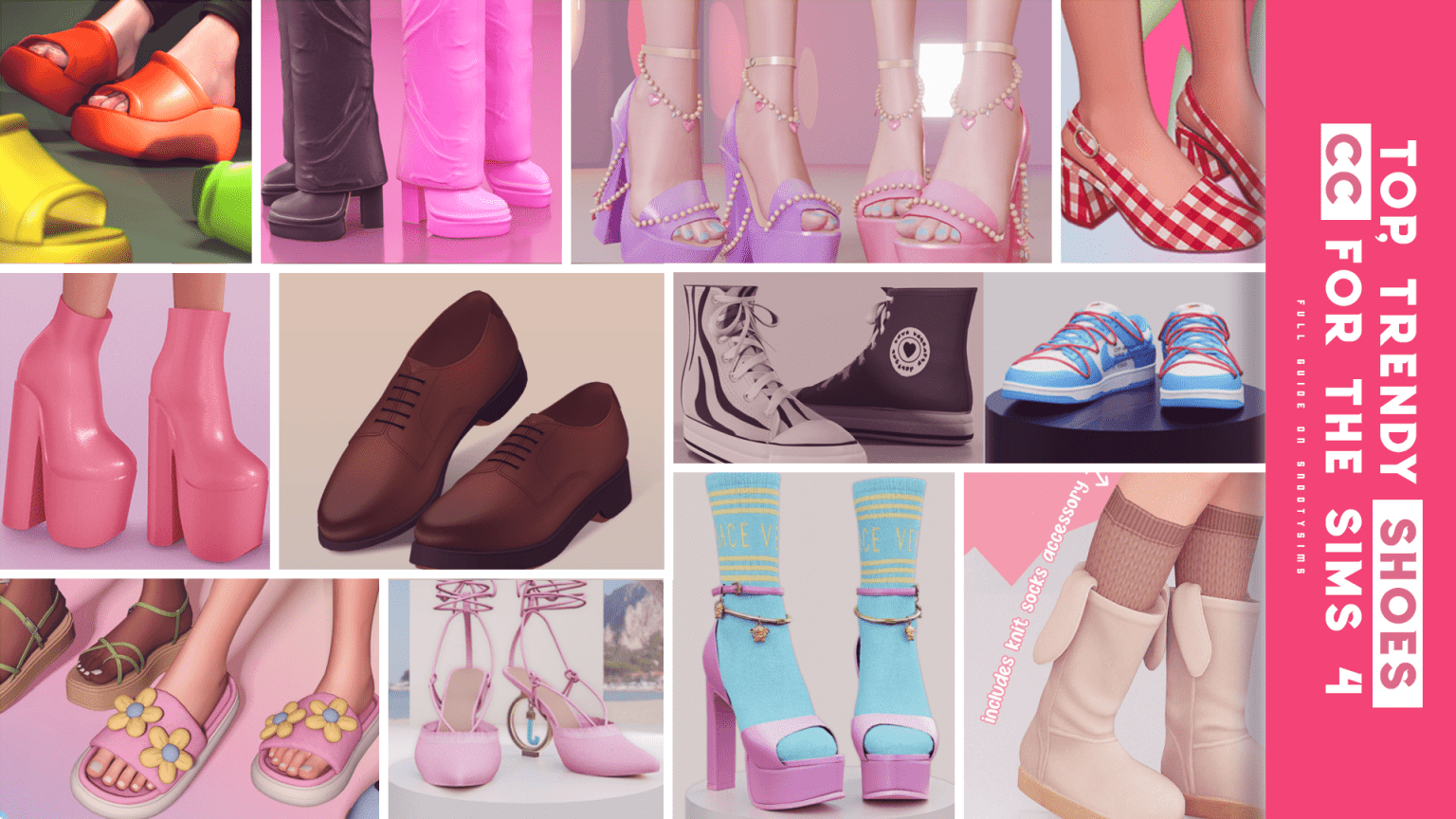 Top and Trendy Shoes CC for The Sims 4: Explore Over 46+ New Shoes ...