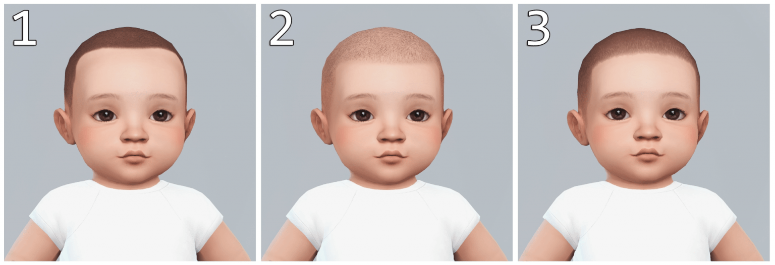 30+ Only the Cutest Infant Hairstyles: Baby Hair CC for Every Taste ...