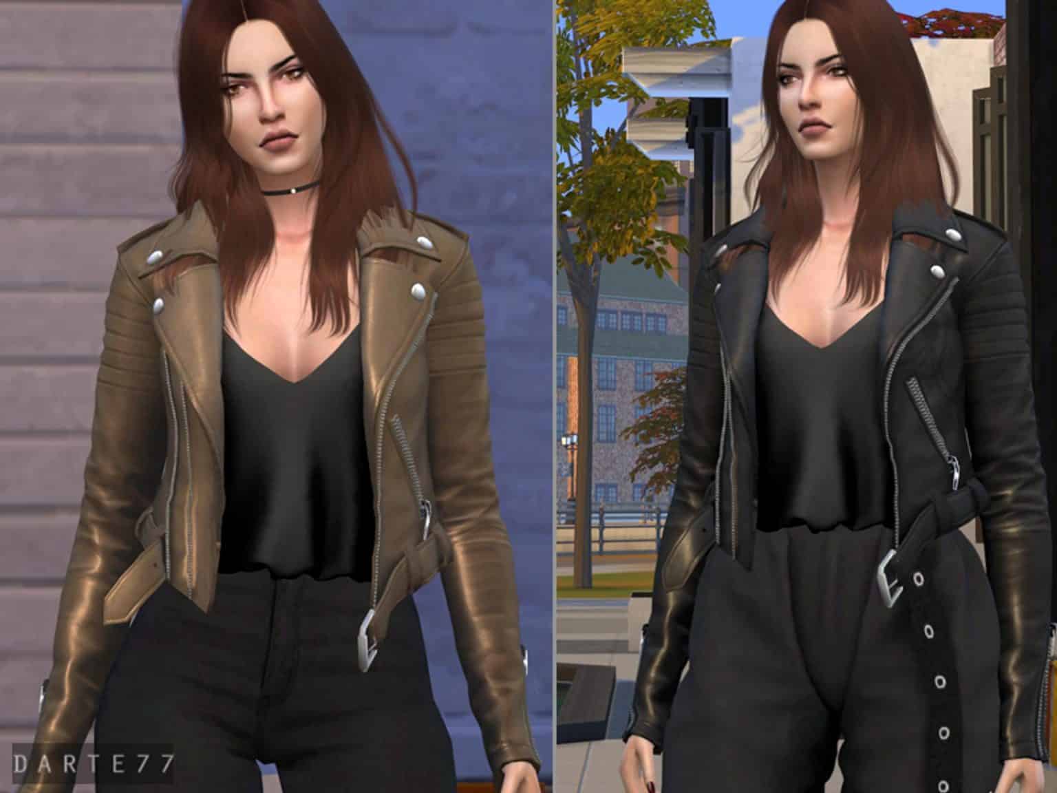 40+ Leather Jacket CC Finds for The Sims 4 — SNOOTYSIMS