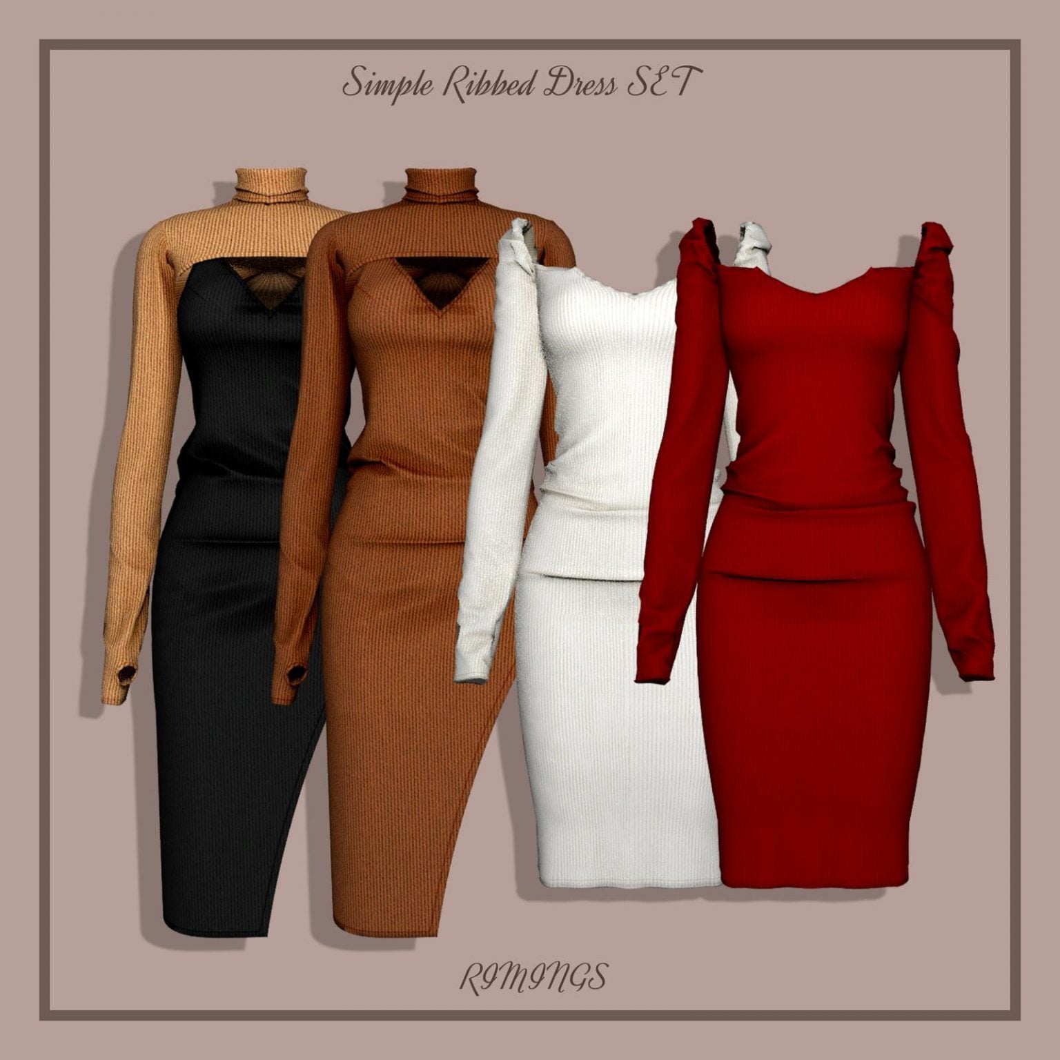 Sims 4 Long Sleeve Dress CC That You Will Love — SNOOTYSIMS