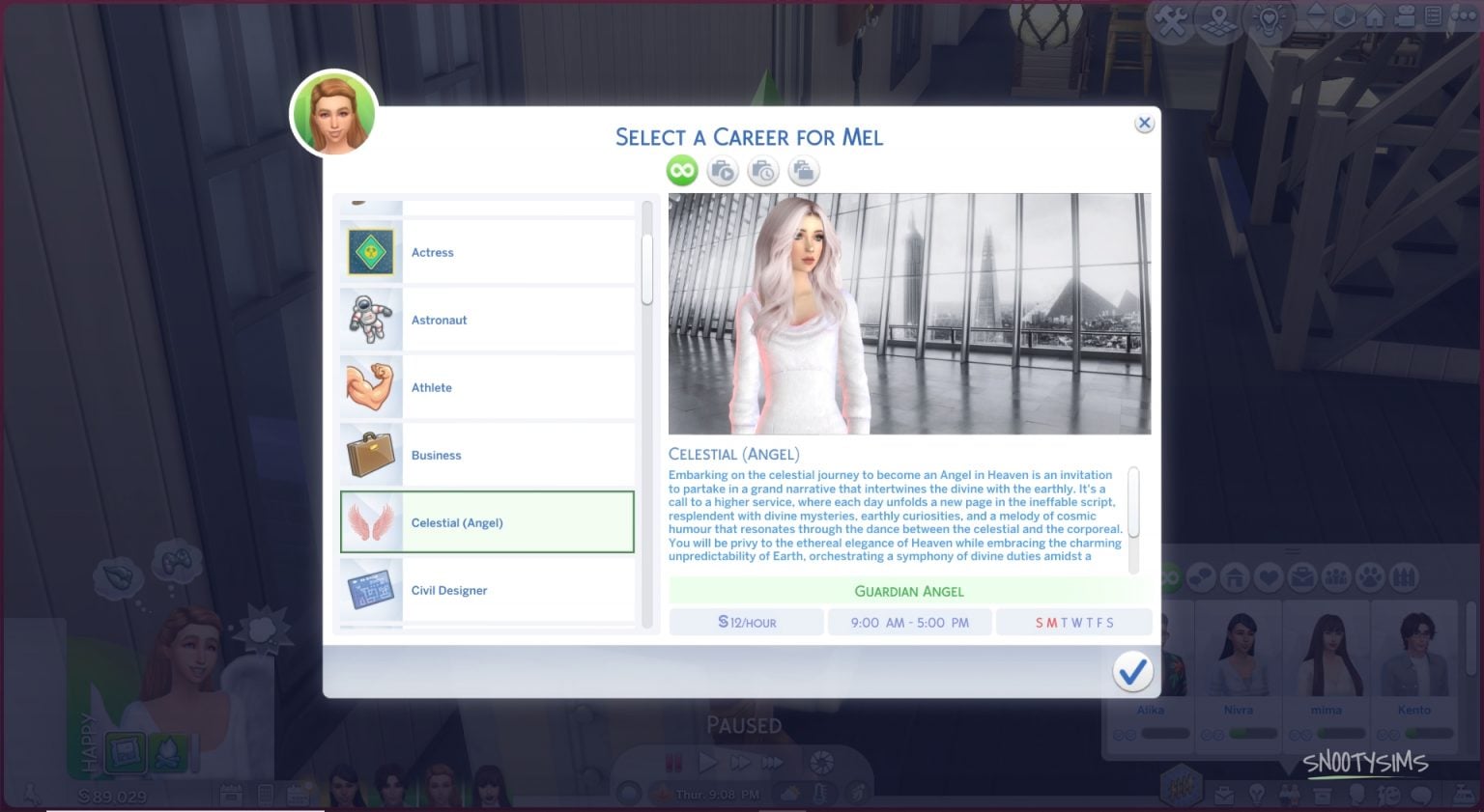 Celestial Career Mod: Play As an Angel In The Sims 4!