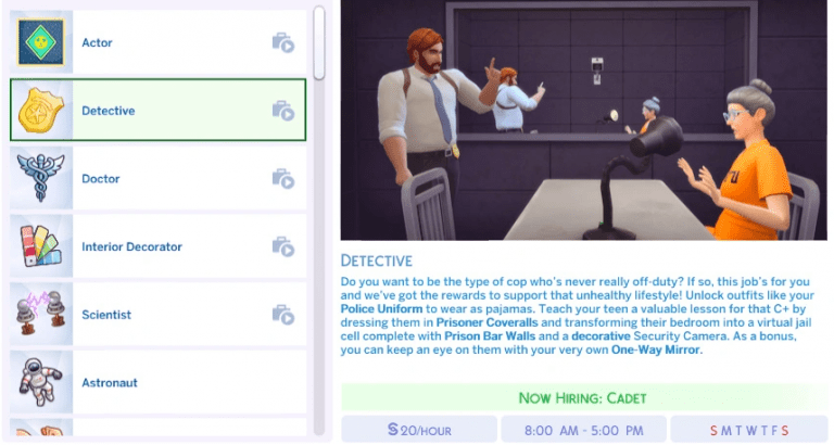 Detective Career in Sims 4: Fight Crime Like a Real Cop!