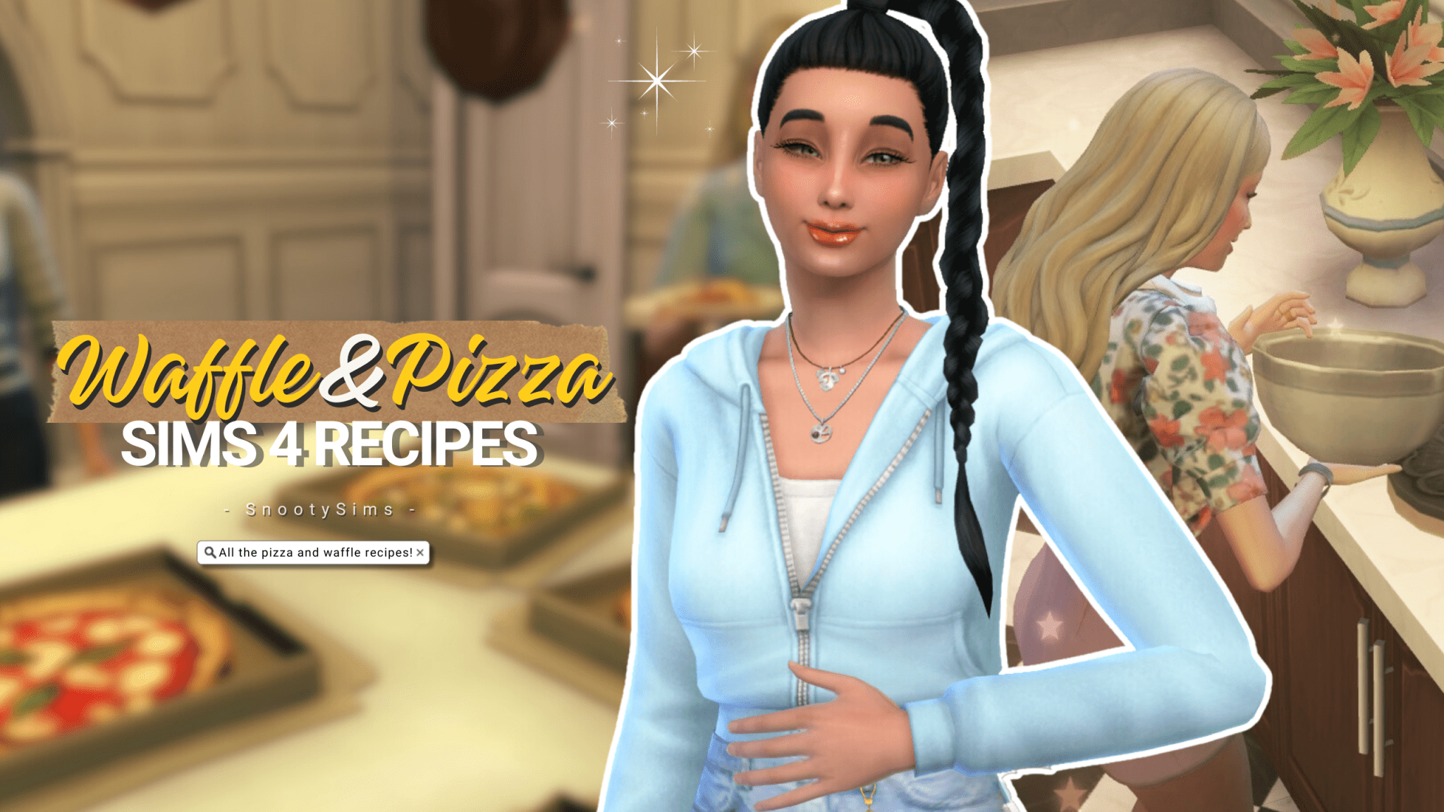 New Recipes For The Sims 4: Delicious Waffles and Pizzas!