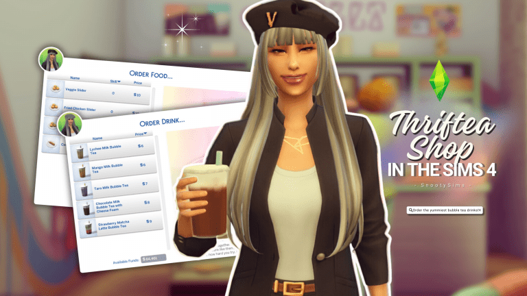 Thriftea: The Popular Bubble Tea Shop In The Sims 4