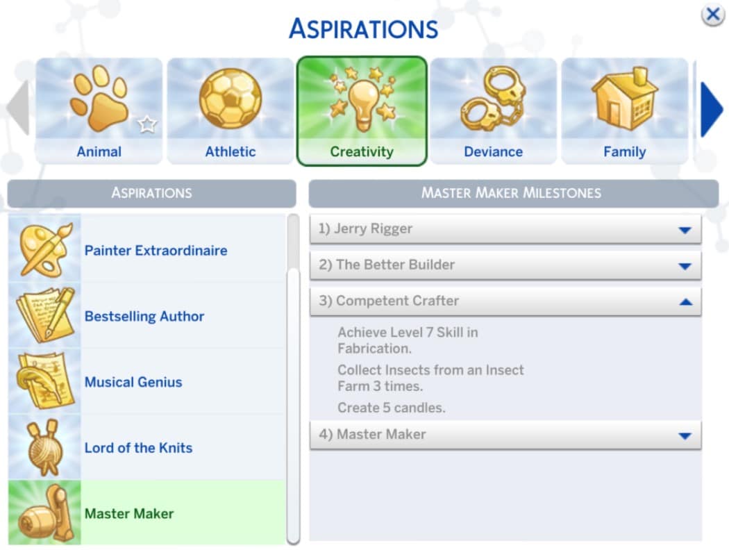 Sims 4 Aspiration Cheats: Complete Milestones And Unlock Aspiration Traits