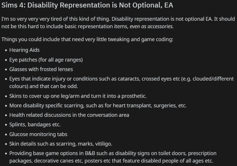 Inclusivity in The Sims 4: An Ever-Evolving Discussion on Diversity
