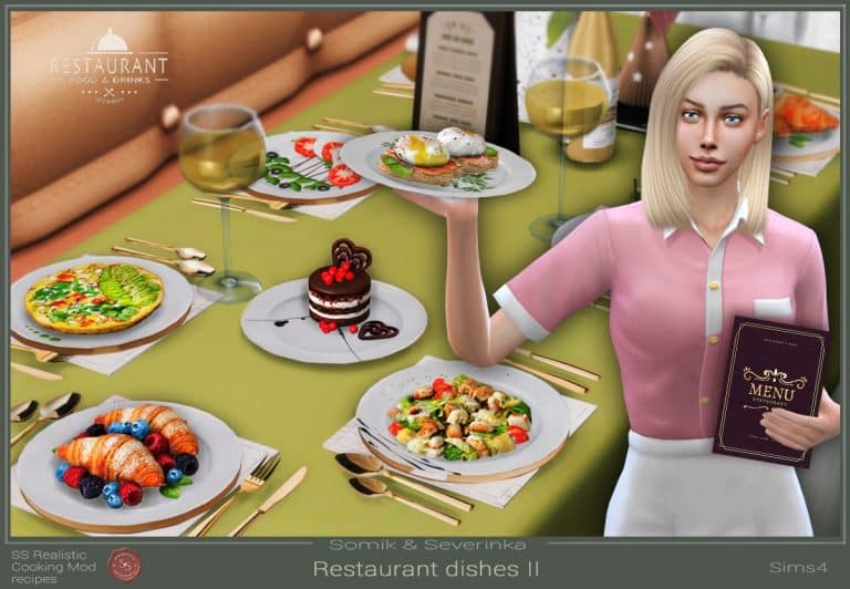 Delicious Custom Food Mods for The Sims 4