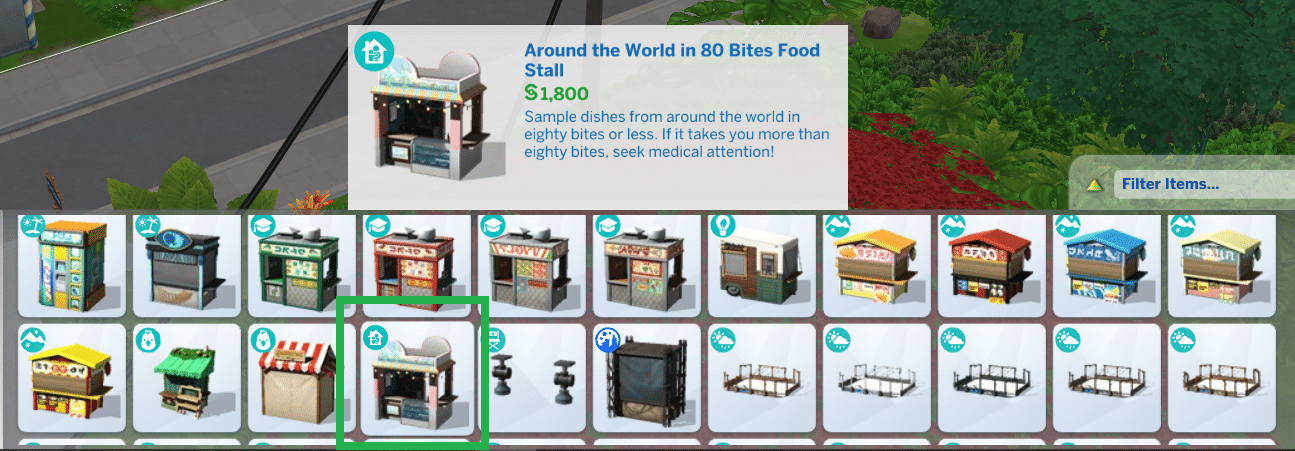 Full List: 40+ Food Stalls in The Sims 4!
