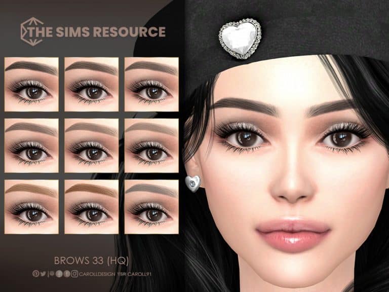 The Best Eyebrows CC & Mods for The Sims 4!