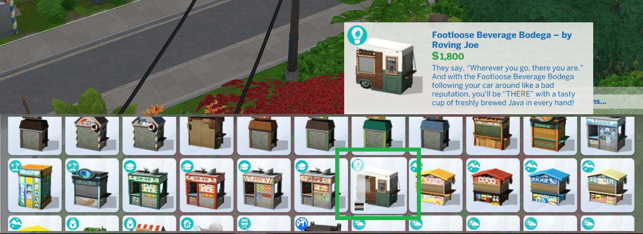 Full List: 40+ Food Stalls in The Sims 4!