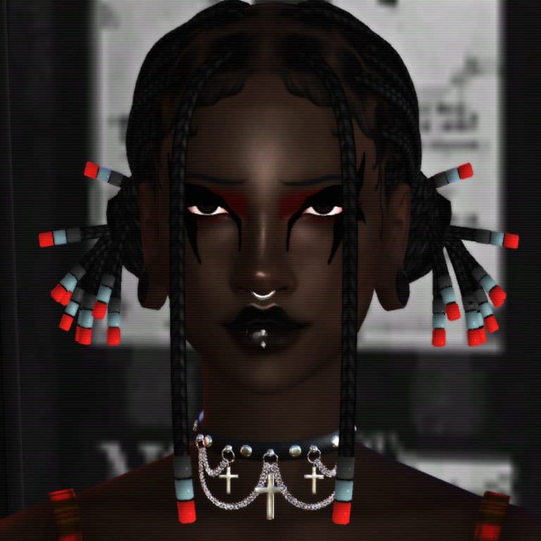 Best Free Goth Makeup And Accessories For Your Sims