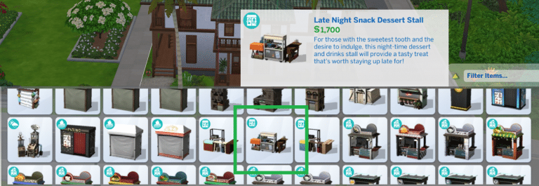 Full List: 40+ Food Stalls in The Sims 4!