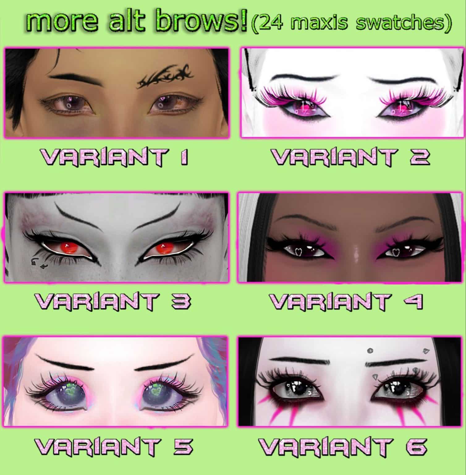 The Best Eyebrows CC & Mods for The Sims 4!