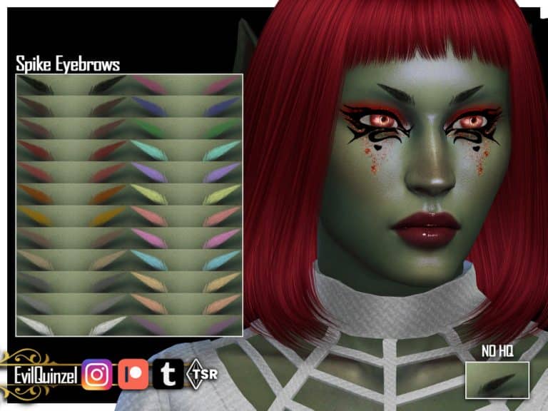 Best Free Goth Makeup And Accessories For Your Sims