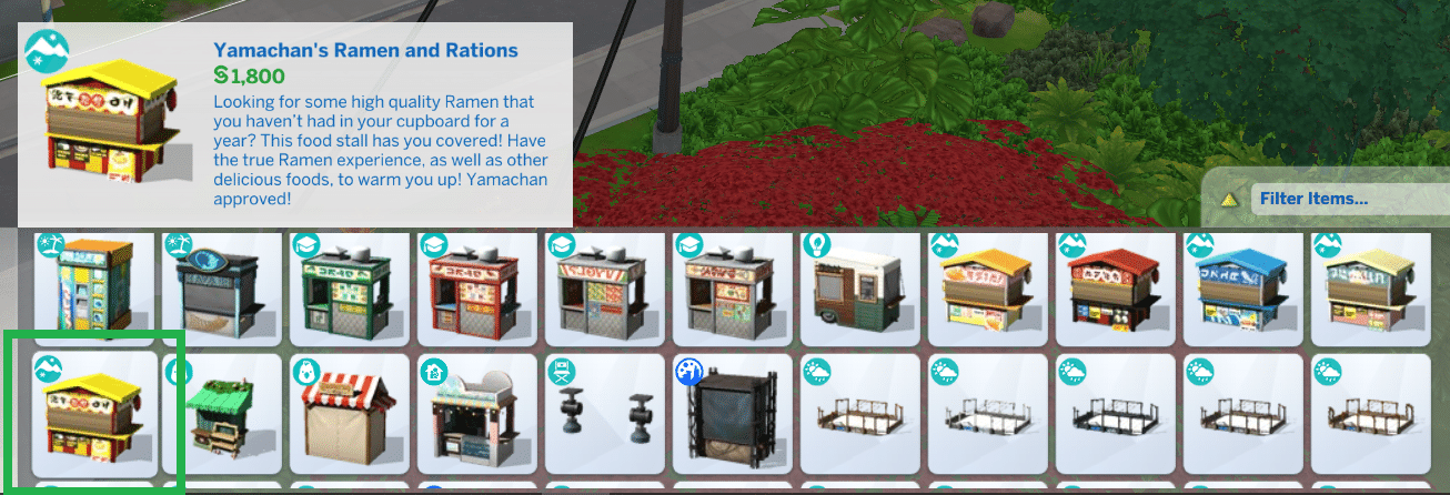 Full List: 40+ Food Stalls in The Sims 4!