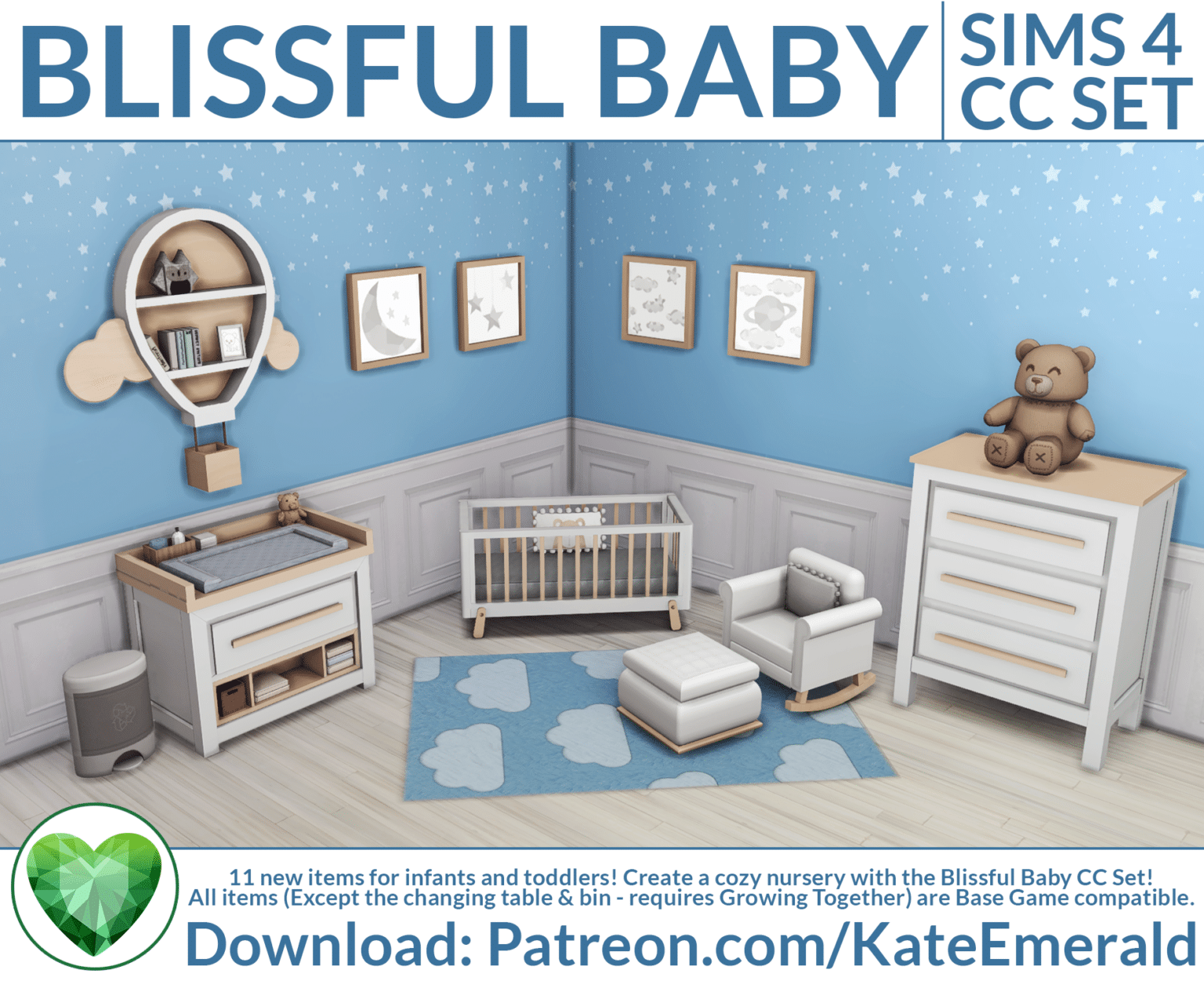 55 Of The Cutest Nursery CC Sets For Infants & Toddlers