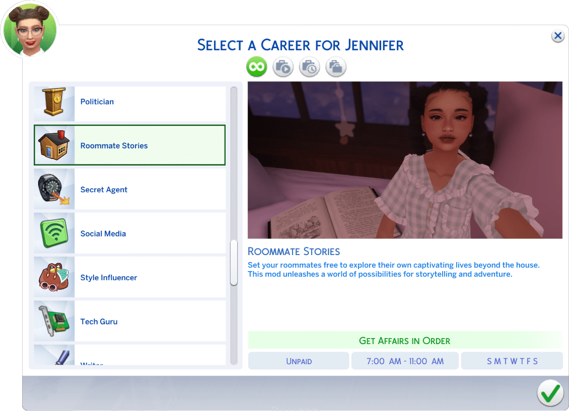 The Roommate Stories Mod - Make Your Roomies More Interesting! — SNOOTYSIMS