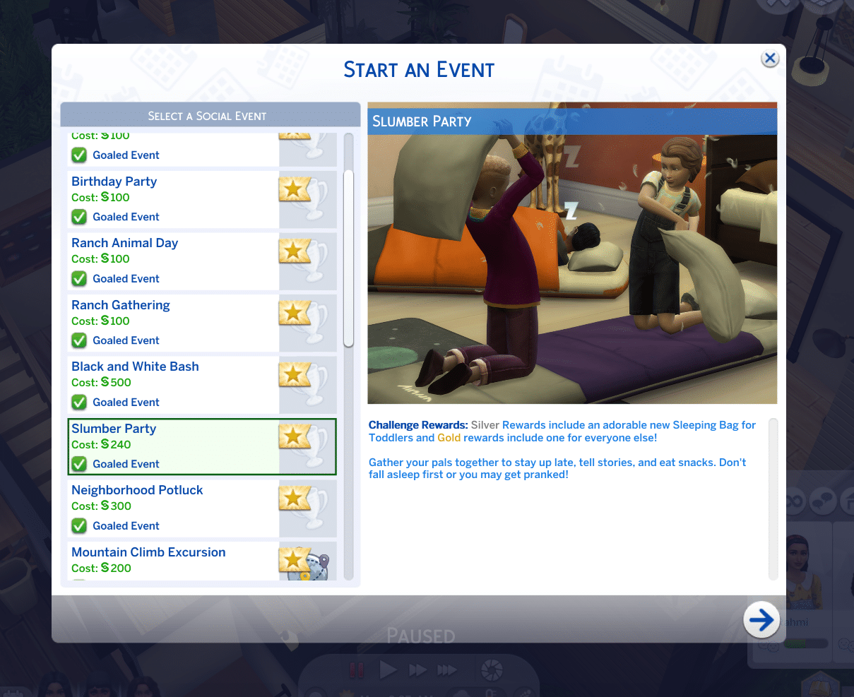 Throwing a Slumber Party In The Sims 4