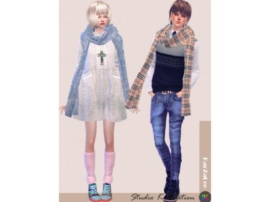 Awesome Scarf Custom Content for Your Sims — SNOOTYSIMS