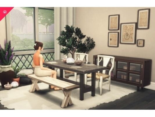 Trending Dining Tables CC for The Sims 4 — SNOOTYSIMS