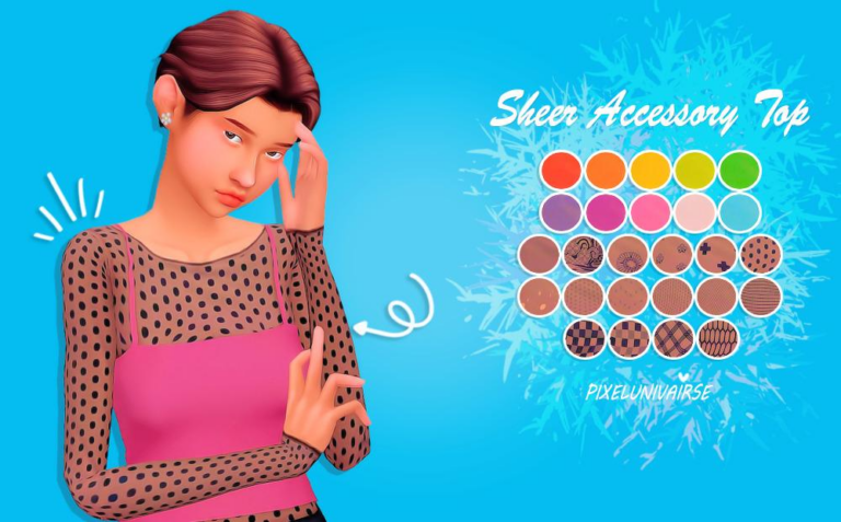 Latest Accessory Tops Custom Content for the Sims 4 — SNOOTYSIMS