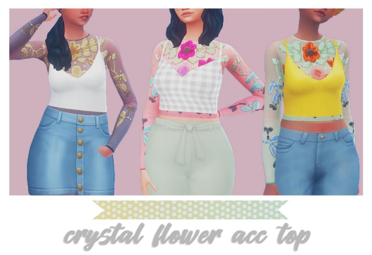 Latest Accessory Tops Custom Content for the Sims 4 — SNOOTYSIMS