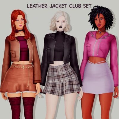40+ Leather Jacket CC Finds for The Sims 4 — SNOOTYSIMS
