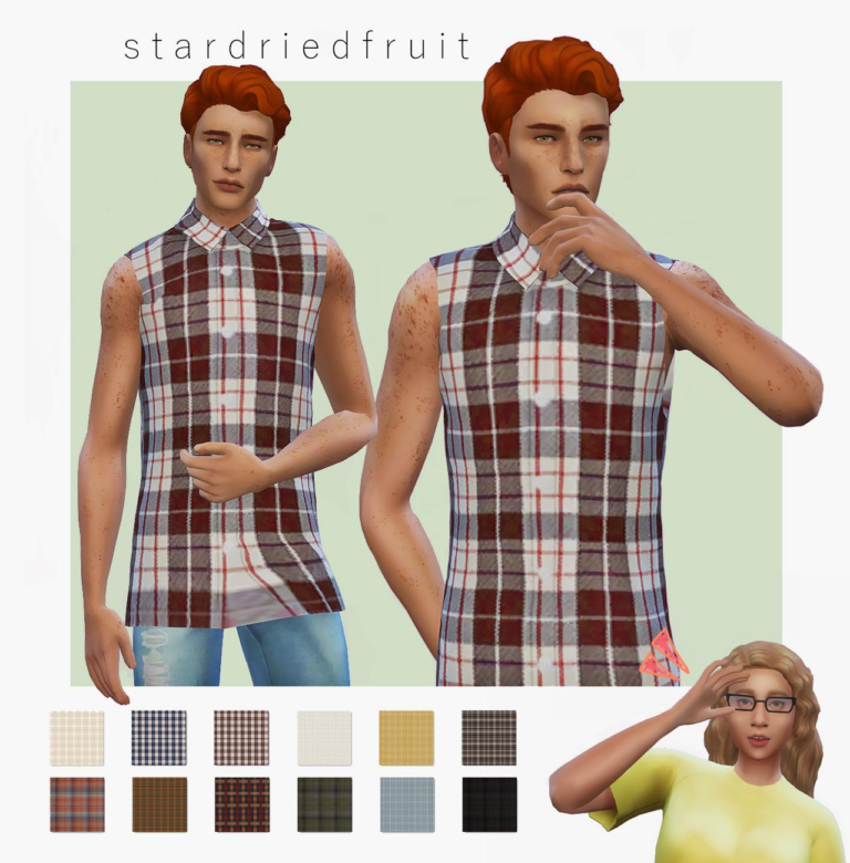 Awesome Flannel Shirts Custom Content for the Sims 4 — SNOOTYSIMS