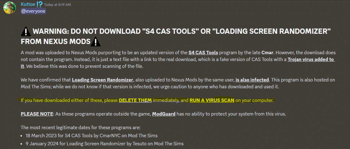 Stay Vigilant: New Fake Mods For The Sims 4!
