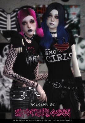 Dark And Edgy Pieces of Emo CC For the Sims 4
