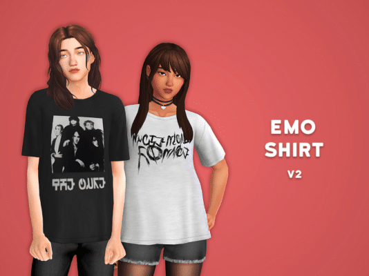 Dark And Edgy Pieces of Emo CC For the Sims 4