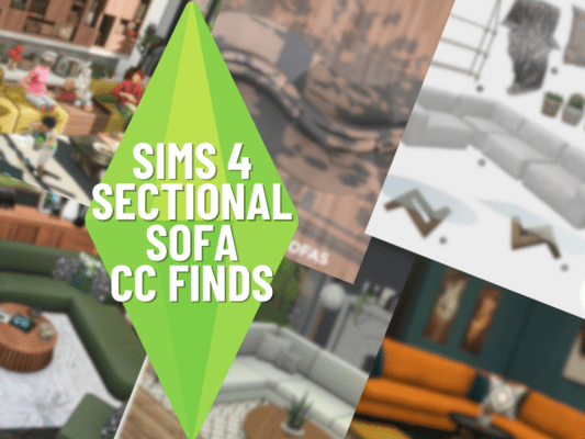 20 Pieces of Sensational Sectional Couch CC for The Sims 4! — SNOOTYSIMS