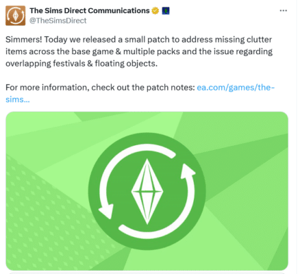 Patch Notes: New Sims 4 Update — SNOOTYSIMS