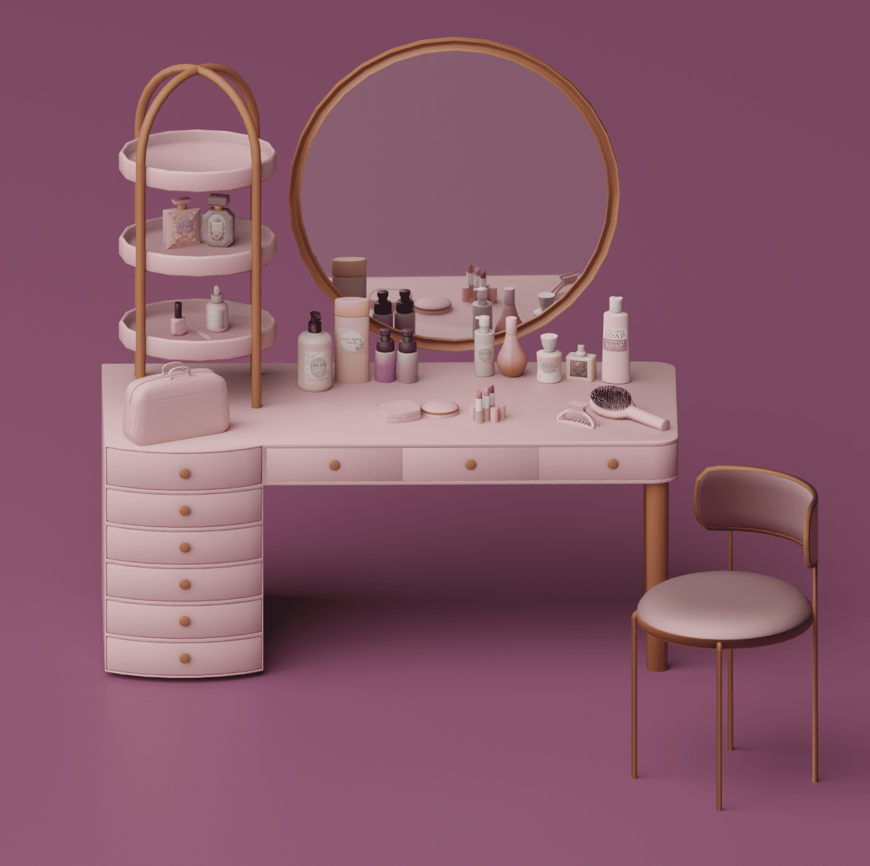 Pink Rush Vanity Set — SNOOTYSIMS