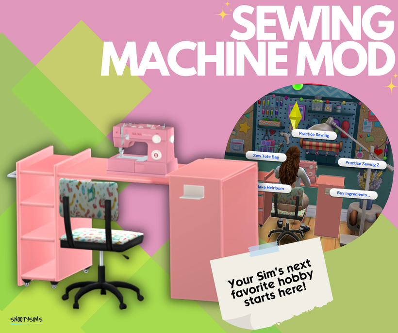 Sewing Machine Mod for Sims 4 Brings an Exciting New Crafting Career to ...